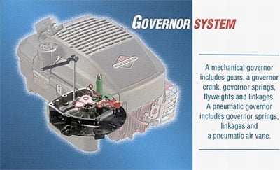 How does a small engine governor work?